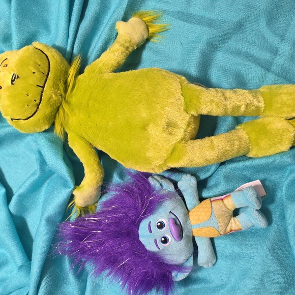 Dreamworks | Toys | Dreamworks Purple And Blue Stuffed Troll Toy | Poshmark